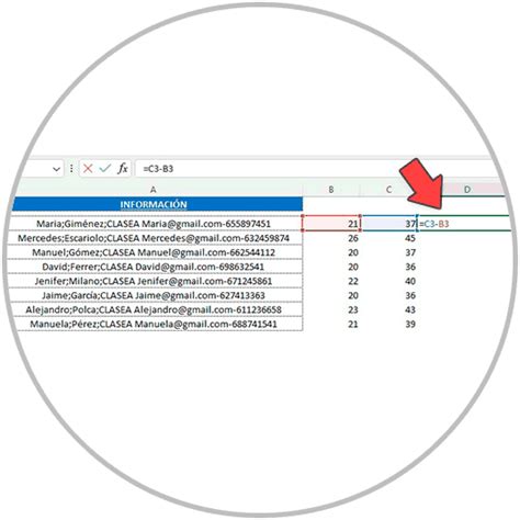 Cómo extraer datos de una celda en Excel Extraer texto de una celda Excel Solvetic