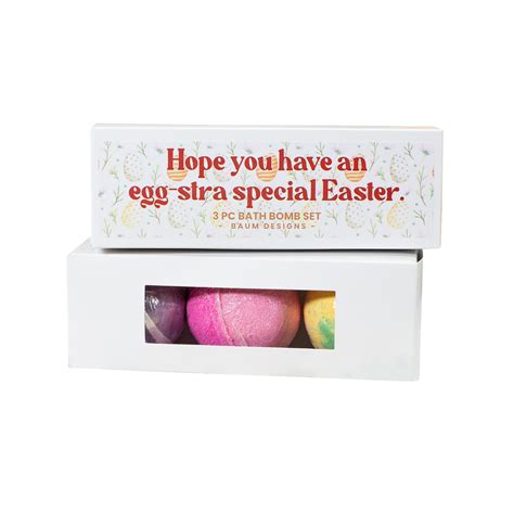 Hope You Have An Egg Stra Special Easter Bath Bomb Set 3pc Baum Designs