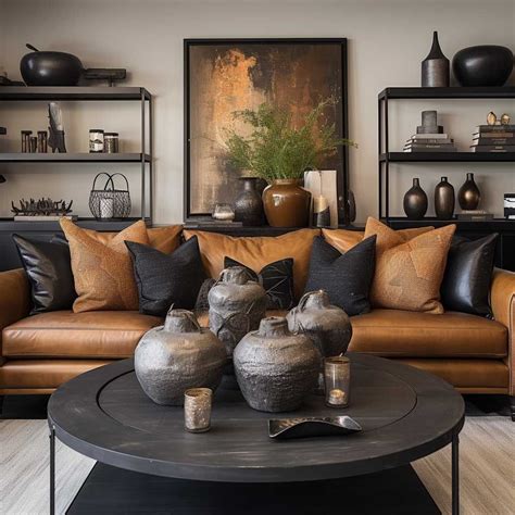 How To Blend Brown And Black For A Cozy Living Room Ambiance • 333