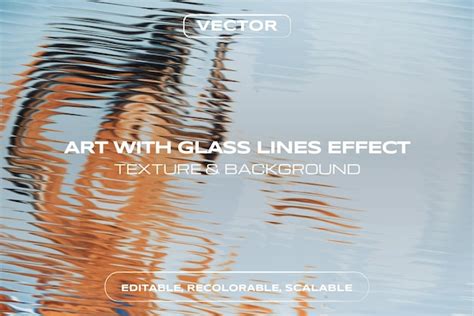 premium vector art with glass lines effect