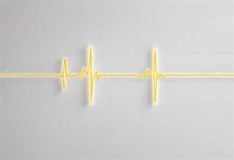 3d Ecg Line Mockup Template For Cardiology And Medical Presentations