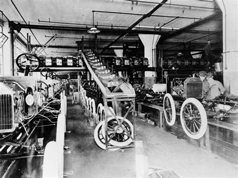 Henry Ford Assembly Line Henry Ford Assembly Line Hi Res Stock