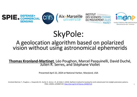 pdf skypole a geolocation algorithm based on polarized vision