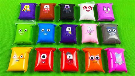 Numberblocks And Alphablocks Looking For All Clay With Mini Bags Coloring Asmr Youtube