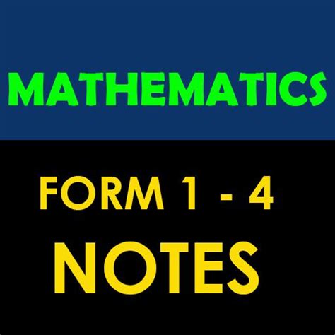 Basic Mathematics Form 1 To 4 For Secondary School Apk For Android Download