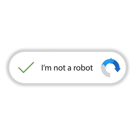 Premium Vector Captcha Button Recaptcha Button