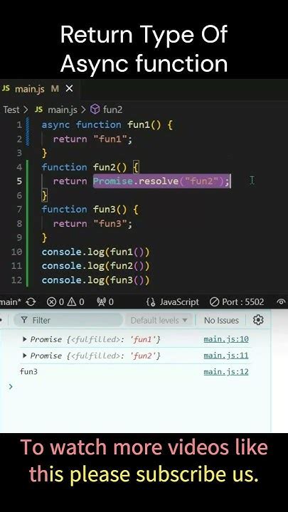 Interview Challenge 135 What Is Return Type Of Async Function In