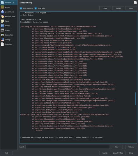 Using Kotlinrandomrandom Crashes With Noclassdeffounderror · Issue 16 · Fabricmcfabric