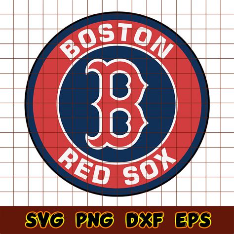 Boston Red Sox Circle Logo Svg Boston Red Sox Svg Mlb Logo Inspire