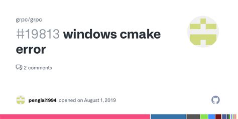 Windows Cmake Error Issue Grpc Grpc Github