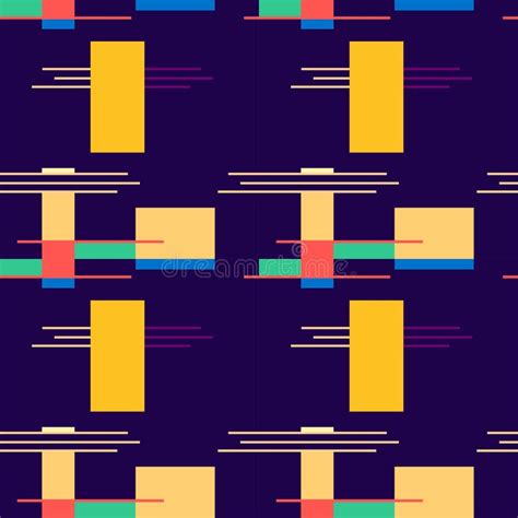 Abstract Seamless Colourful Pattern Geometric Backgrounds Vector Design Stock Illustration