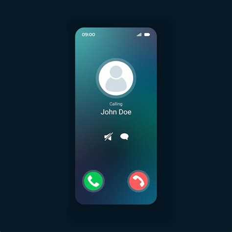 Premium Vector Incoming Call Smartphone Interface Template