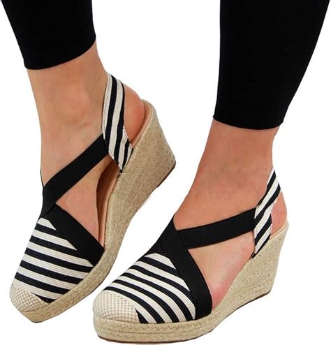 Kathemoi Womens Espadrille Wedge Sandals Closed Toe