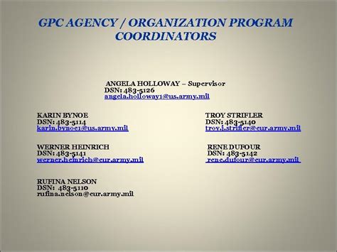 Government Purchase Card Gpc Program Us Army Government Purchase Card Gpc Program Us Army