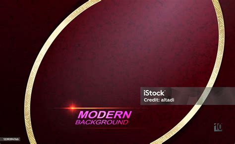 반짝이는 모자이크가 있는 골든 컬러의 그라데이션 타원형 스트라이프가 있는 레드 텍스처 디자인 가리기에 대한 스톡 벡터 아트 및 기타 이미지 Istock