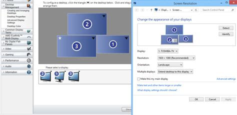 Ccc And Windows Screen Resolution Monitor Numbering