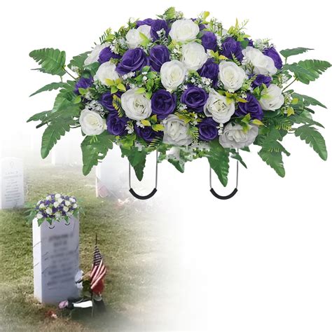 Miyuadkai Cemetery Flower Saddle Artificial Cemetery Flower Saddles For