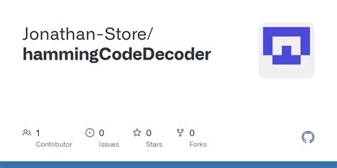 Github Jonathan Storehammingcodedecoder