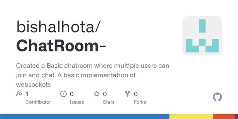 Github Bishalhota Chatroom Created A Basic Chatroom Where Multiple Users Can Join And Chat