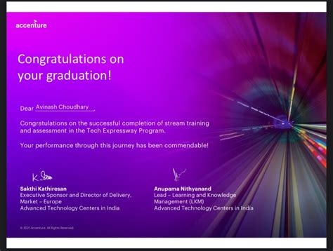 Avinash Choudhary On Linkedin Accenture Techexpresswayprogram