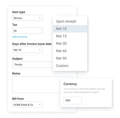 Invoicing Clockify Features