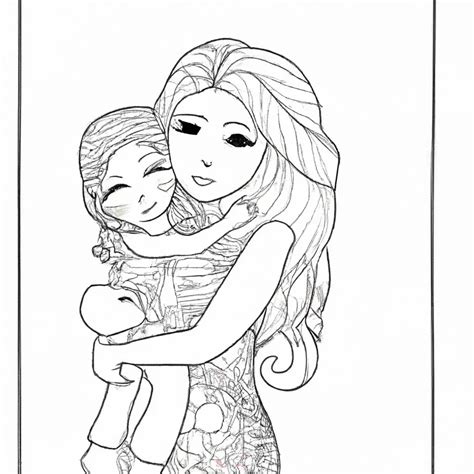 Mãe E Filha Desenhos Para Colorir Atividades Grátis