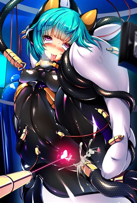 Torisan Original Highres 1girl Ahegao Anal Anal Beads Anal Object Insertion Barcode