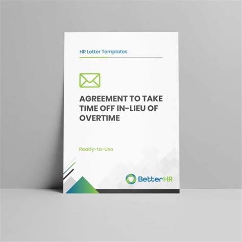 Agreement To Take Time Off In Lieu Of Overtime BetterHR