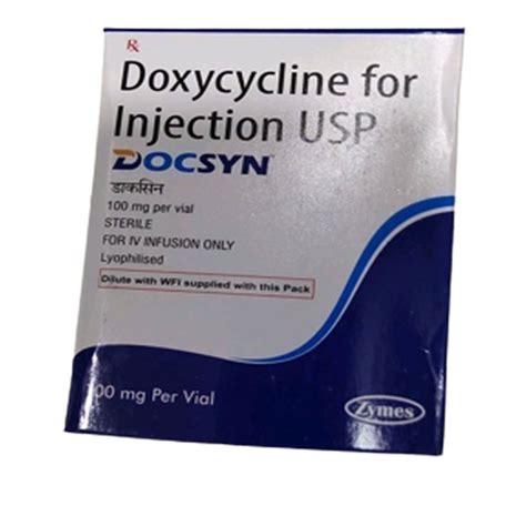 Zymes 100mg Doxycycline Injection Usp At Rs 500 Vial In Lucknow Id 25464283697