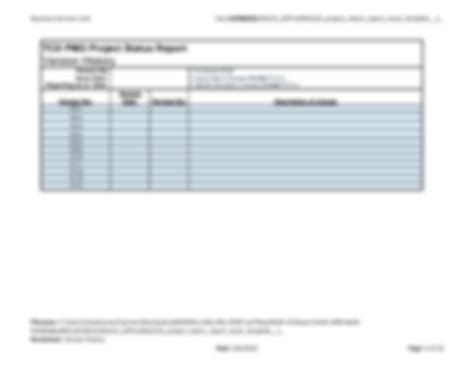 SOLUTION Project Status Report Excel Template 1 Studypool