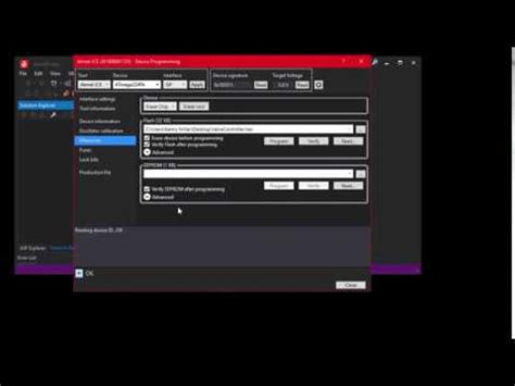 Flashing A Hex File Into An Avr Atmega Procesosor Using Atmel Studio And Atmel Ice Youtube