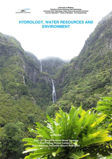 PDF Hydrology Water Resources And Environment Theorical Classes