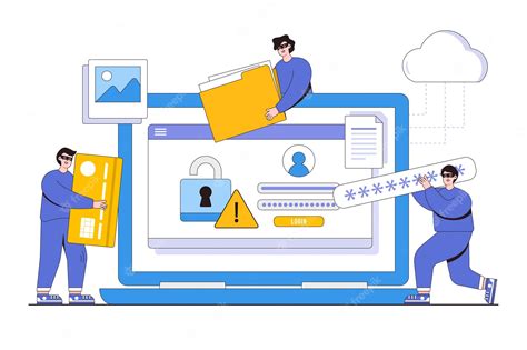 Premium Vector Flat Global Personal Cyber Data Security Online Internet Security Or