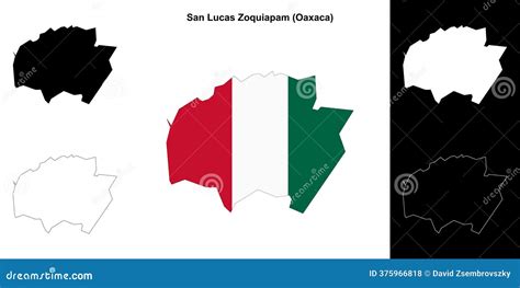 Lucas Outline Map Cartoon Vector 361750399