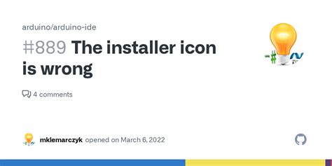 The Installer Icon Is Wrong · Issue 889 · Arduinoarduino Ide · Github