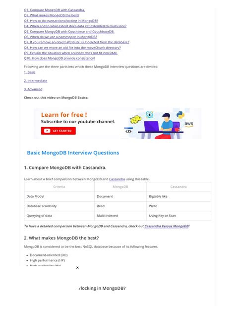 top 75 mongodb interview questions and answers 2024 intellipaat pdf