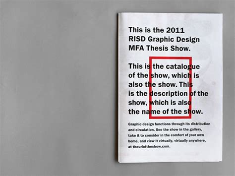 Risd Graphic Design Mfa Thesis Show On Behance