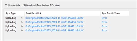 Solved Sync Issues With Tif Files Adobe Product Community 14225841
