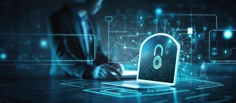 Premium Ai Image Cyber Security And Data Protection Businessman Using Laptop Internet Network