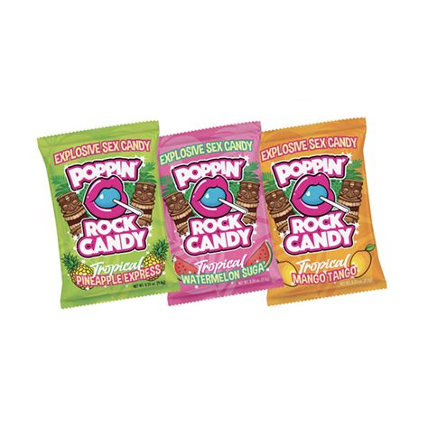 Assorted Tropical Poppin Rock Oral Sex Candy