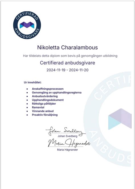 Nu Har Man Fått Ny Kunskap Och Blodad Tand För Att Vinna Offentliga Upphandlingar Nikoletta