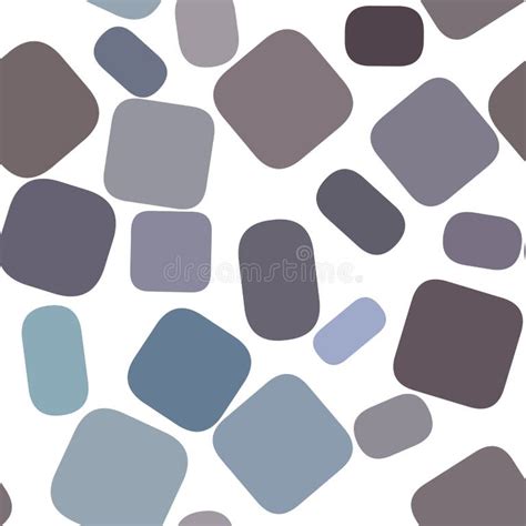 Seamless Color Abstract Rounded Rectangle Geometric Pattern Generative Art Background Wallpaper