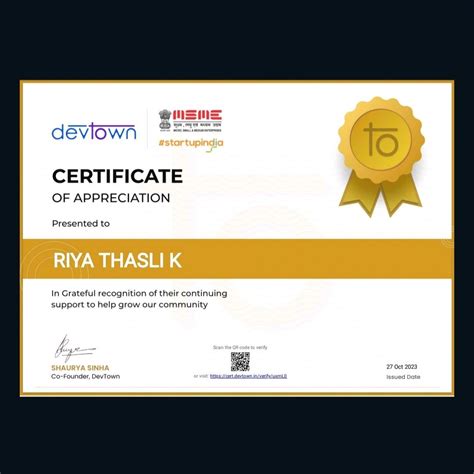 Riya Thasli K On Linkedin Devtown Startupindia
