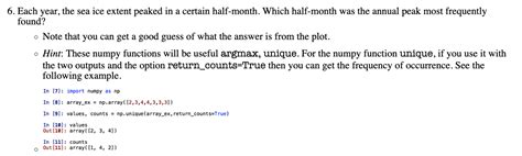 Please Help With Python Numpy Question Just Write