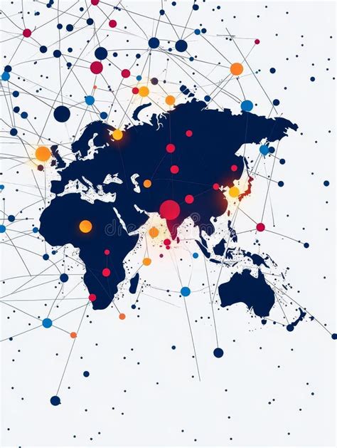 Global Network Of Search Engines Interconnected Symbolizing The