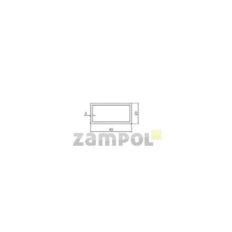 Profil Aluminiowy 40x20x2 - zampol24.pl