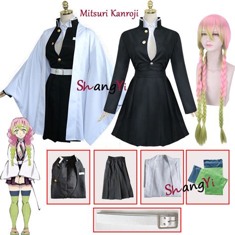 Demon Slayer Mitsuri Kanroji Cosplay Costume Kisatsutai Girls Sexy Costume Kimetsu No Yaiba