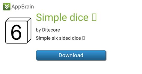 Simple Dice 🎲 For Android Free App Download