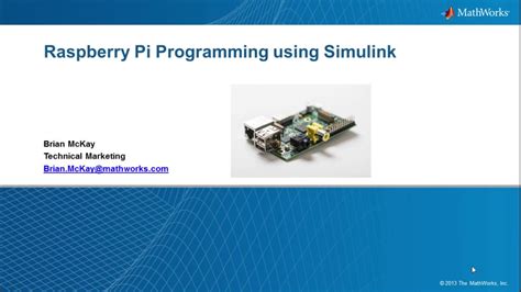 programming raspberry pi with simulink video matlab and simulink youtube
