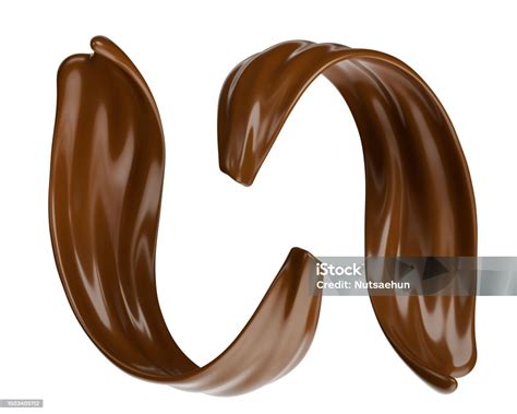 아몬드 초콜릿 스프레드 곡선 모양 3d 렌더링 갈색에 대한 스톡 사진 및 기타 이미지 갈색 광고 녹기 Istock